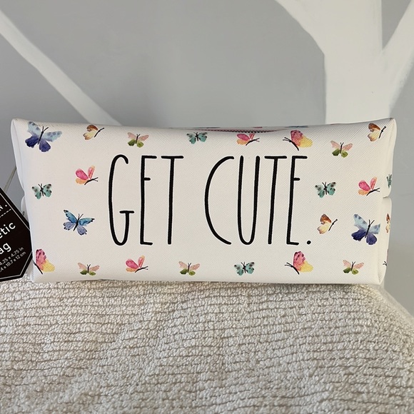Rae Dunn | Makeup | Rae Dunn Get Cute Cosmetic Bag | Poshmark